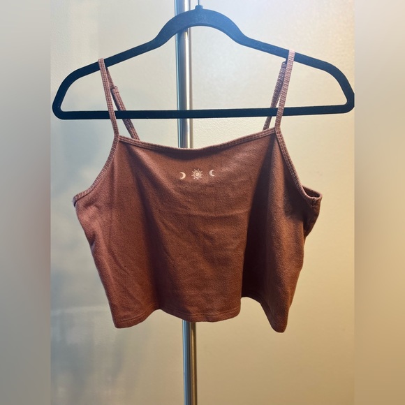 Tops | Sun Moon Design Crop Top | Poshmark